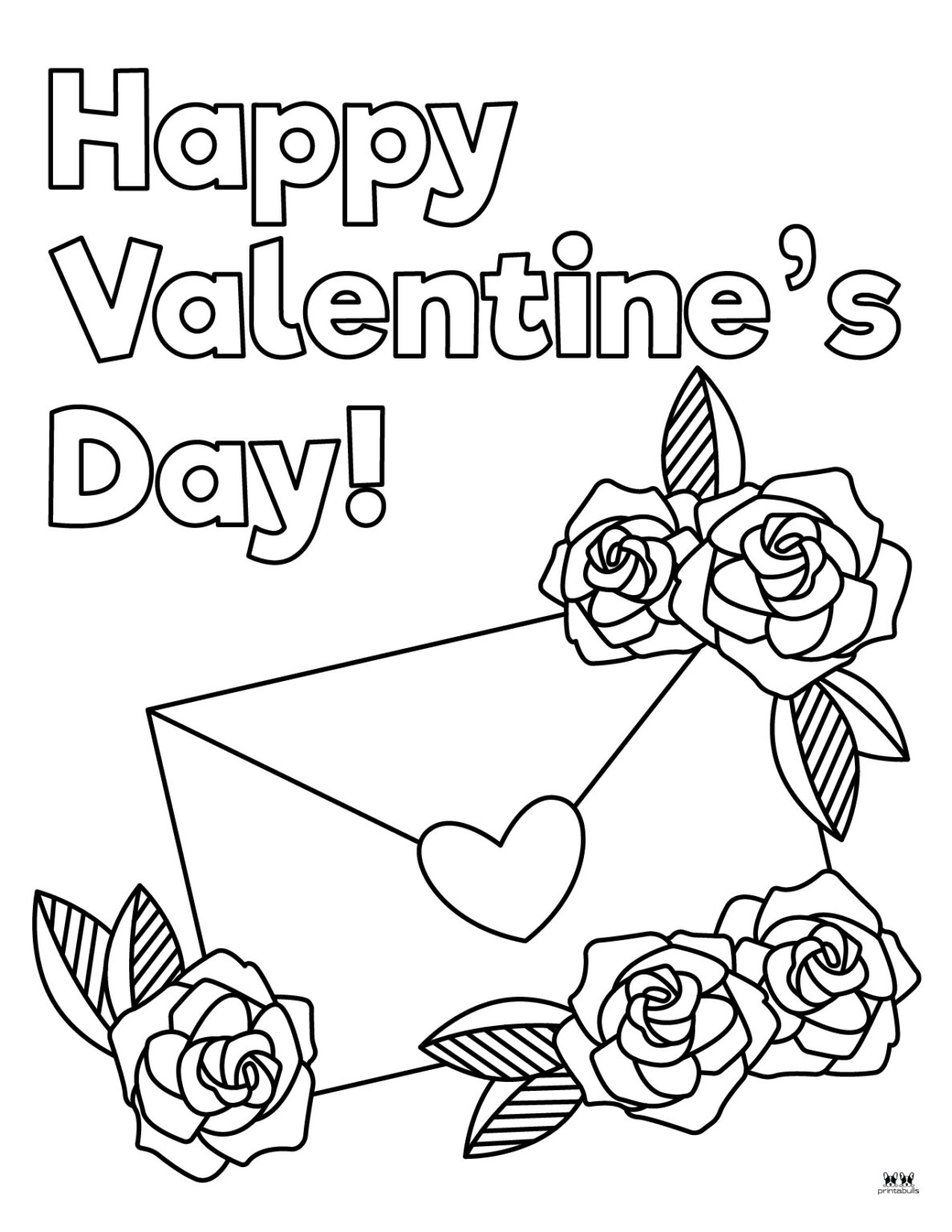 Happy Valentine's Day Coloring Pages - 34 Pages | Printabulls