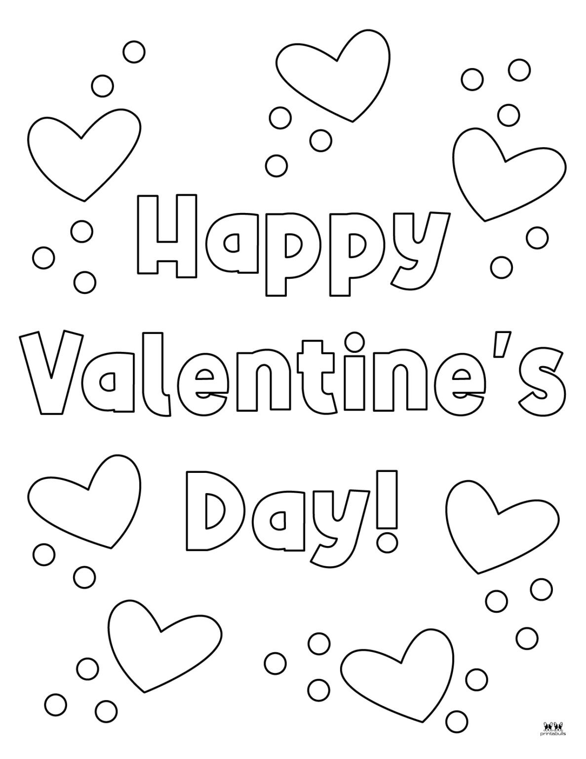Happy Valentine's Day Coloring Pages - 15 Pages - PrintaBulk