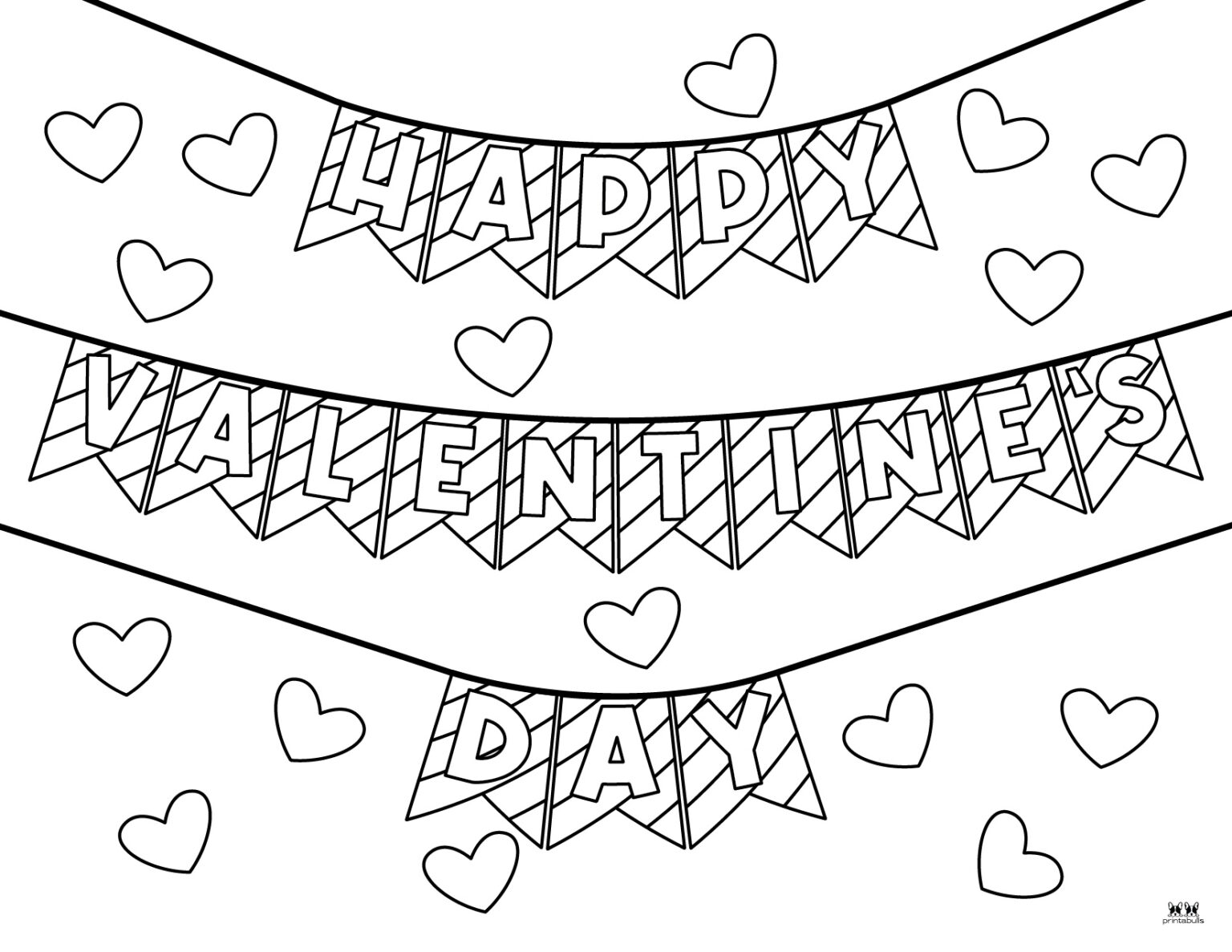 Happy Valentine's Day Coloring Pages - 34 Pages | Printabulls