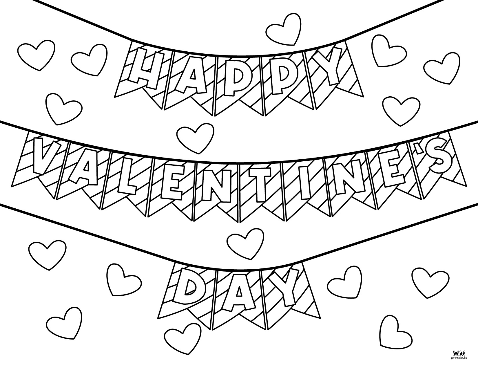 Happy Valentine's Day Coloring Pages - 34 Pages | Printabulls
