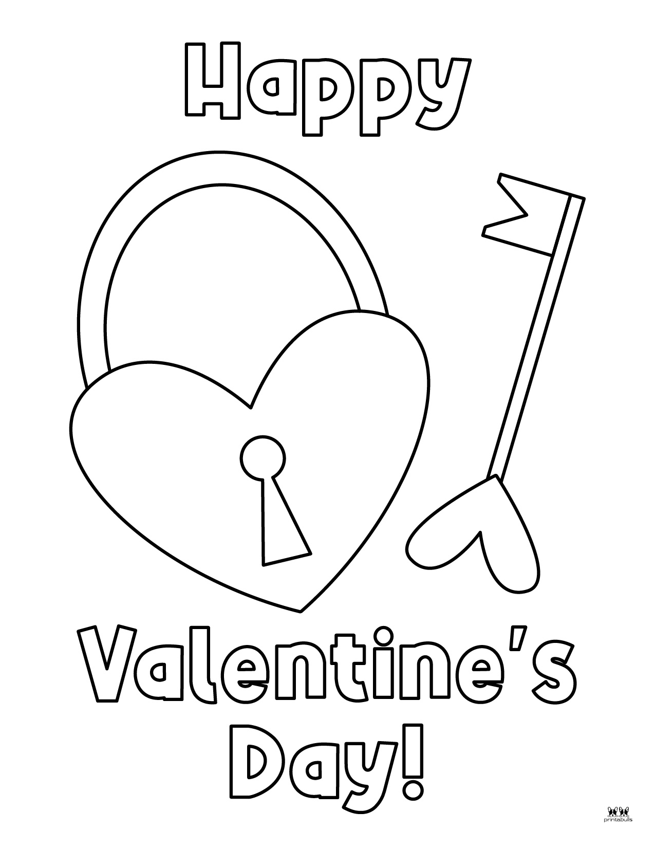 Happy Valentine's Day Coloring Pages - 34 Pages | Printabulls