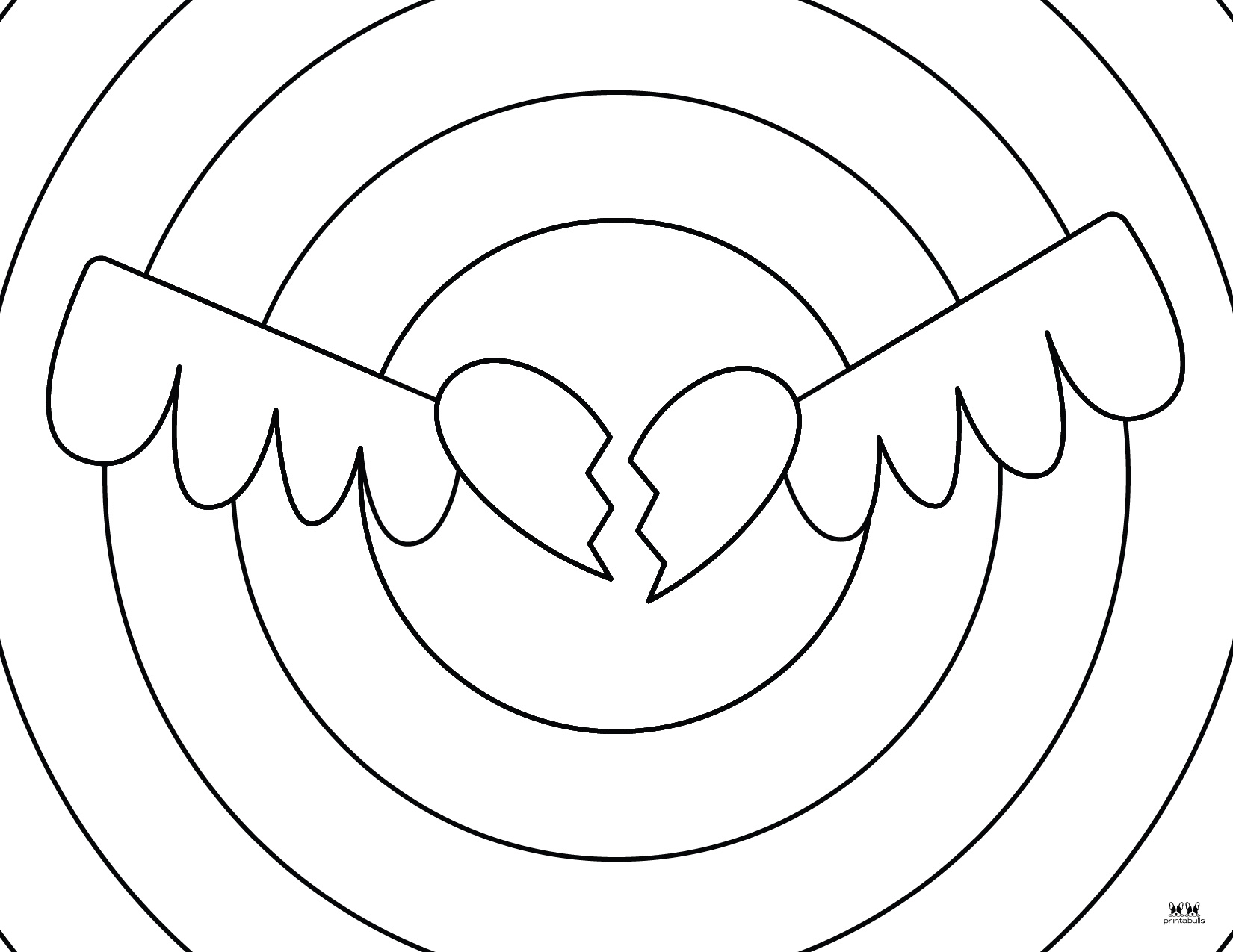 Heart Coloring Pages - 25 FREE Pages | Printabulls