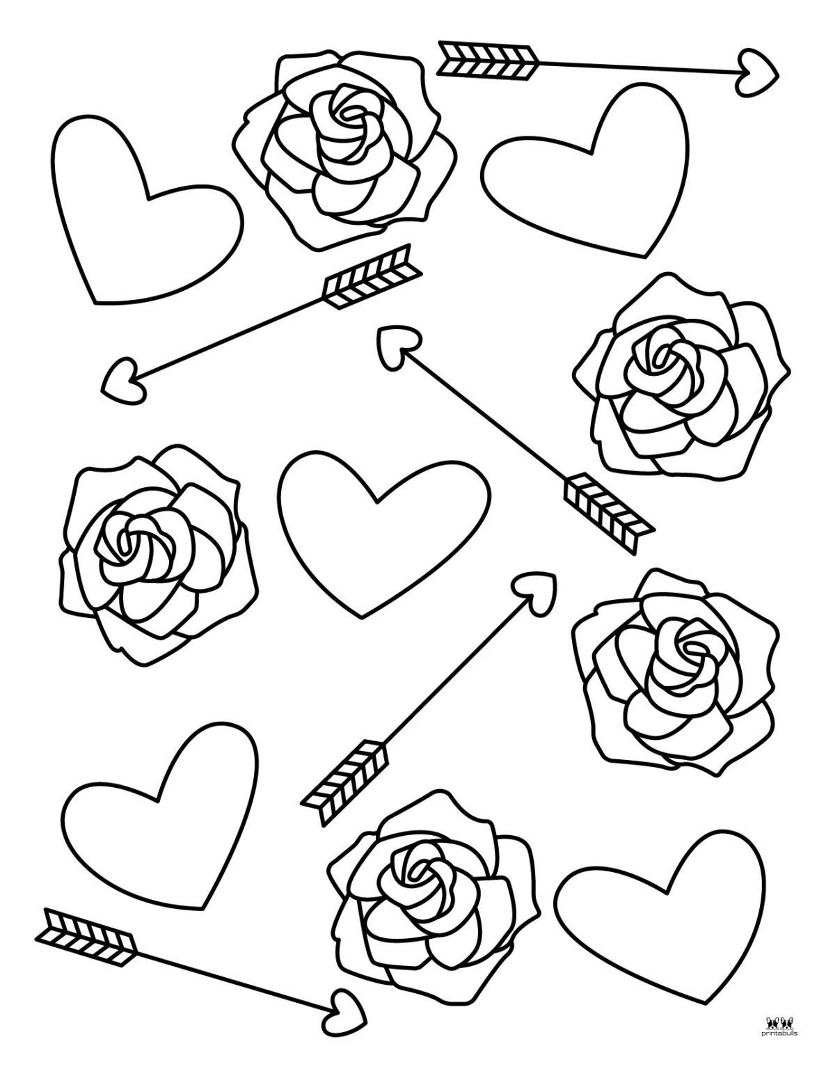 Heart Coloring Pages - 25 FREE Pages | Printabulls
