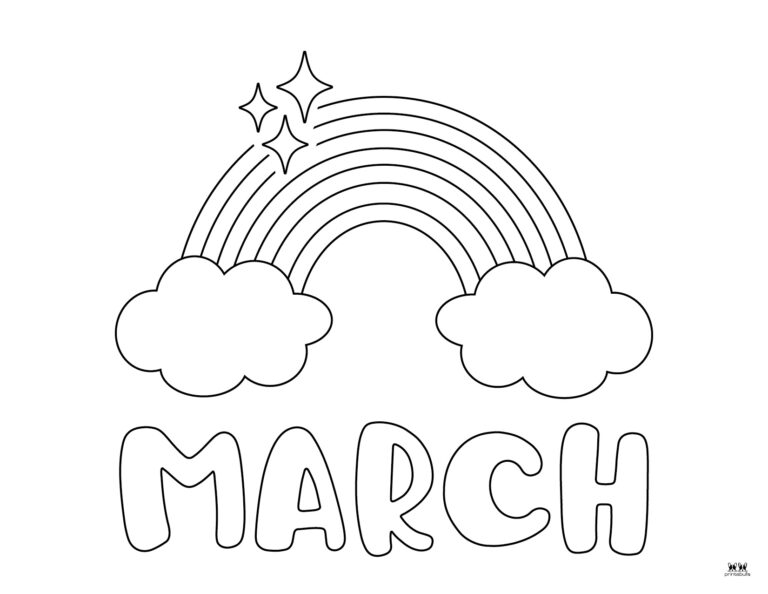 March Coloring Pages - 25 FREE Printable Pages | Printabulls