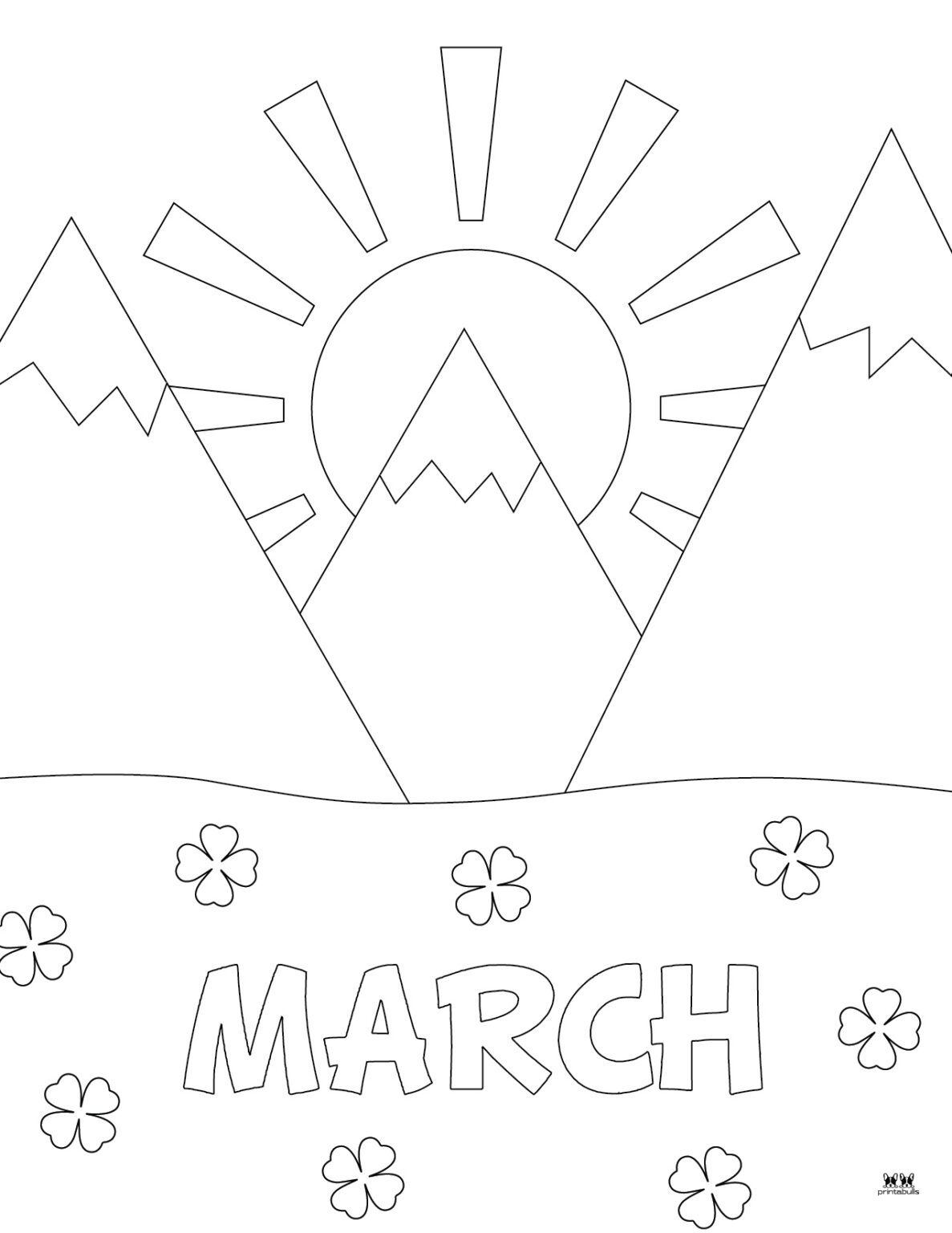 March Coloring Pages - 25 FREE Printable Pages | Printabulls