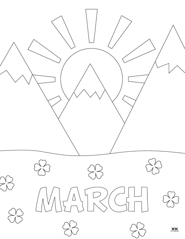 March Coloring Pages - 25 FREE Printable Pages | Printabulls