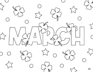 March Coloring Pages - 25 FREE Printable Pages | Printabulls