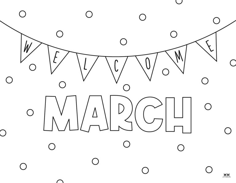 March Coloring Pages - 25 FREE Printable Pages | Printabulls