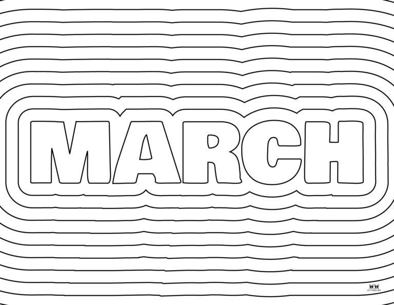 March Coloring Pages - 25 FREE Printable Pages | Printabulls