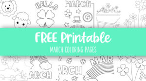 March Coloring Pages - 25 FREE Printable Pages | Printabulls