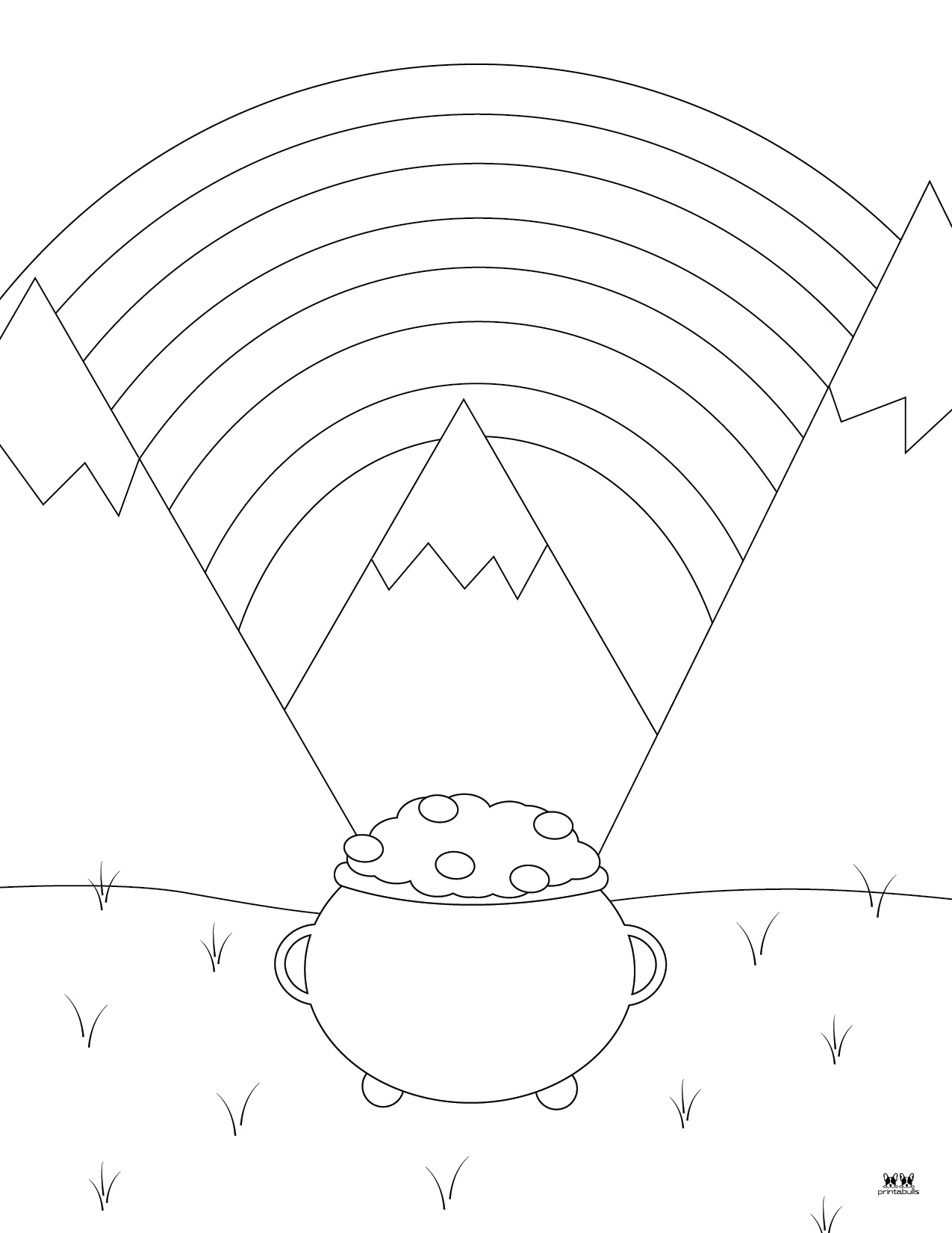 Pot of Gold Templates & Coloring Pages - 33 Pages | Printabulls