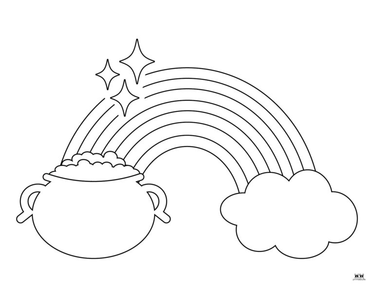 Pot of Gold Templates & Coloring Pages - 33 Pages | Printabulls