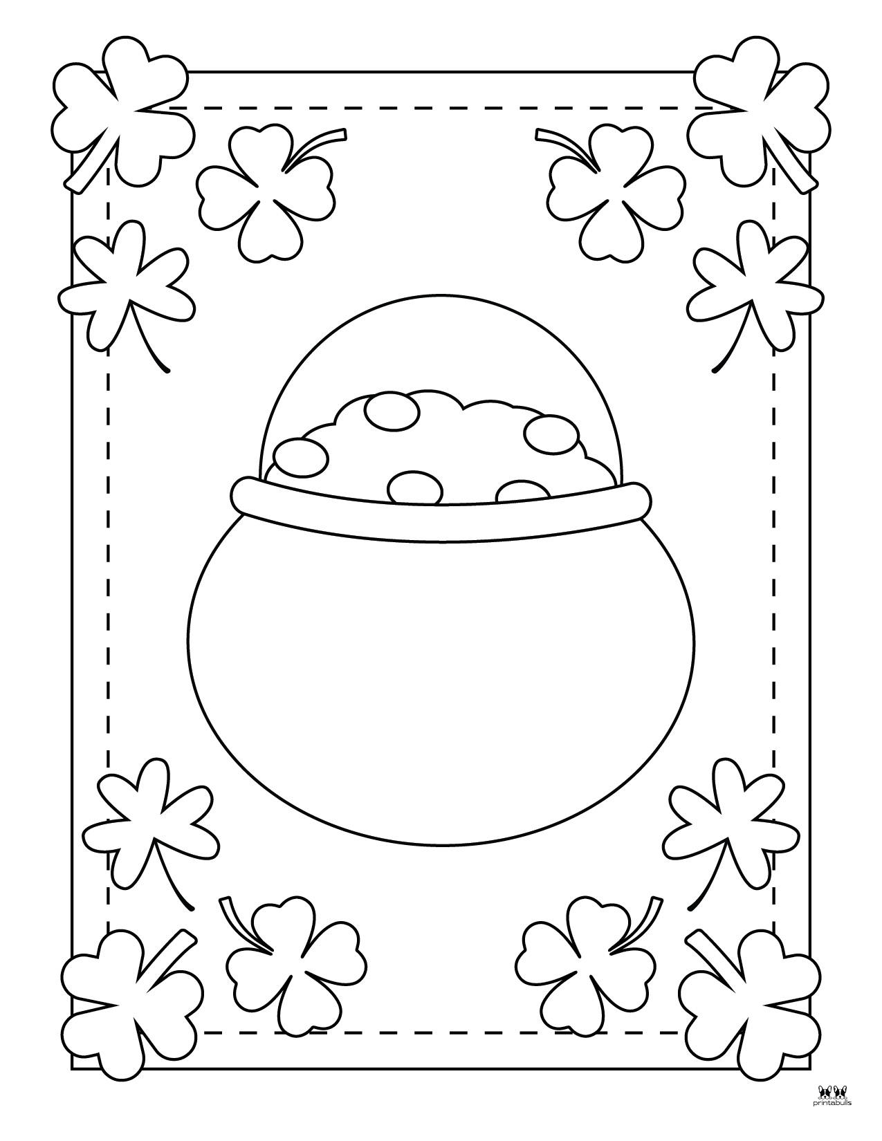 Pot of Gold Templates & Coloring Pages - 33 Pages | Printabulls