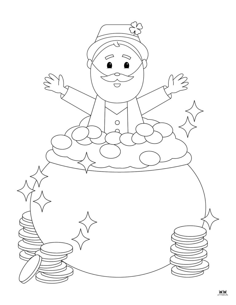 Pot of Gold Templates & Coloring Pages - 33 Pages | Printabulls