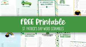 St. Patrick's Day Word Scrambles - 15 FREE Pages | Printabulls