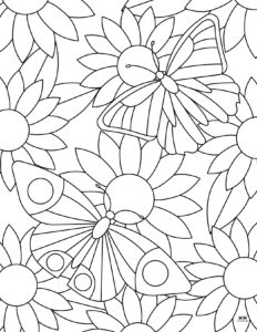 Butterfly Coloring Pages - 50 FREE Pages | Printabulls