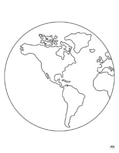 Earth Coloring Pages - 25 FREE Pages | Printabulls
