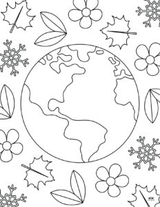 Earth Coloring Pages - 25 FREE Pages | Printabulls