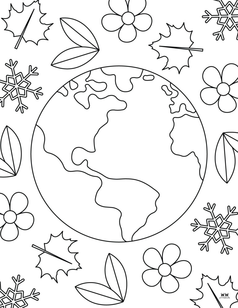 Earth Coloring Pages - 25 FREE Pages | Printabulls