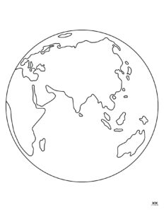 Earth Coloring Pages - 25 FREE Pages | Printabulls
