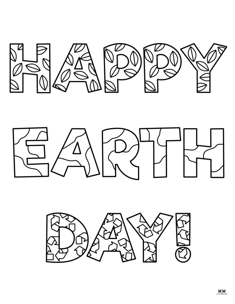 Earth Day Coloring Pages - 25 FREE Pages | Printabulls