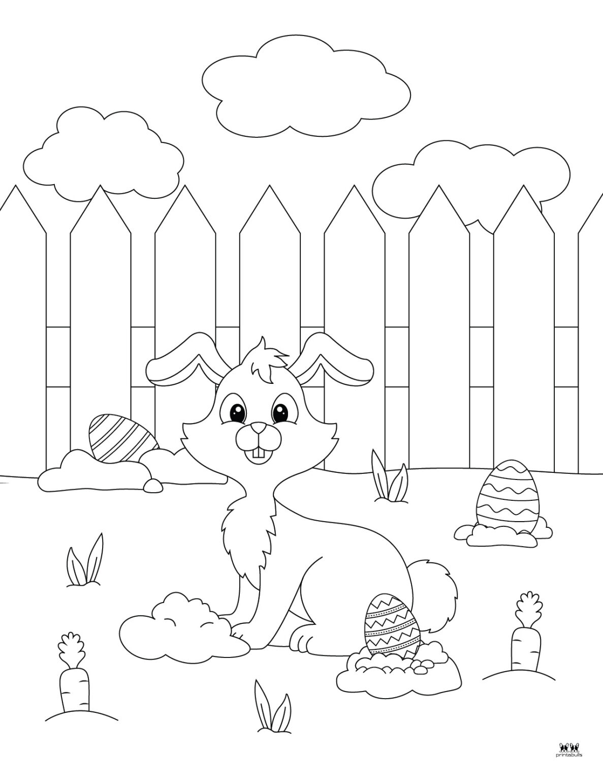Easter Bunny Coloring Pages - 75 FREE Pages - PrintaBulk