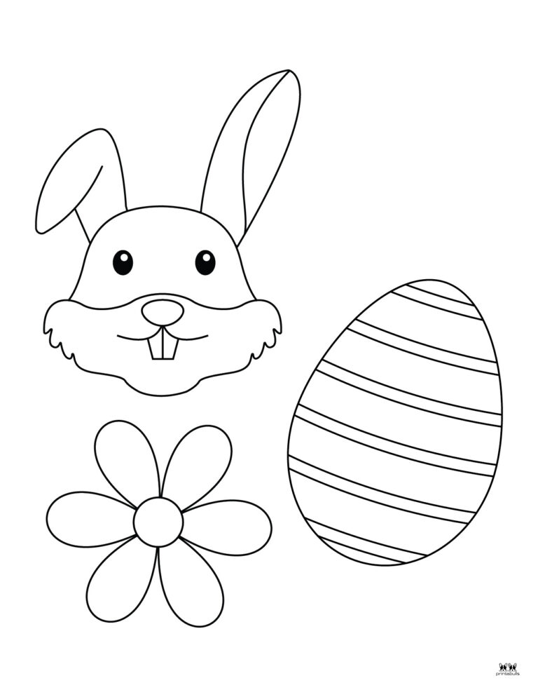 Easter Bunny Coloring Pages - 75 FREE Pages | Printabulls
