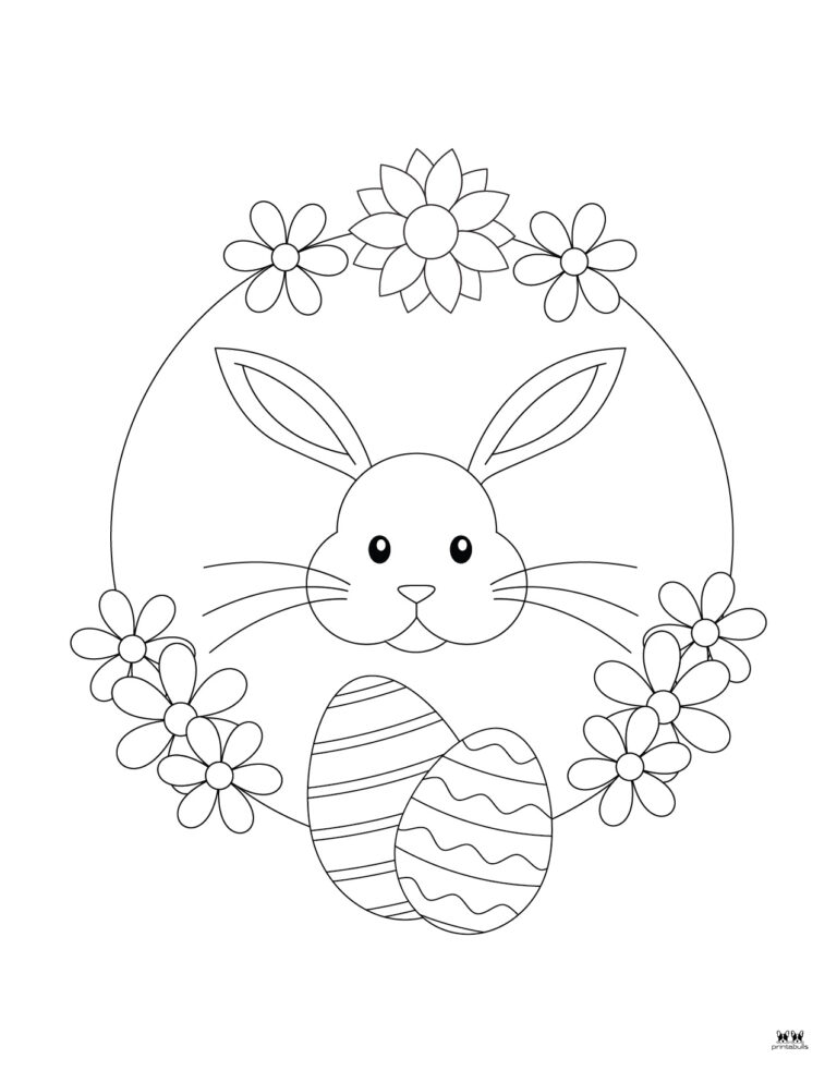 Easter Bunny Coloring Pages - 75 FREE Pages | Printabulls