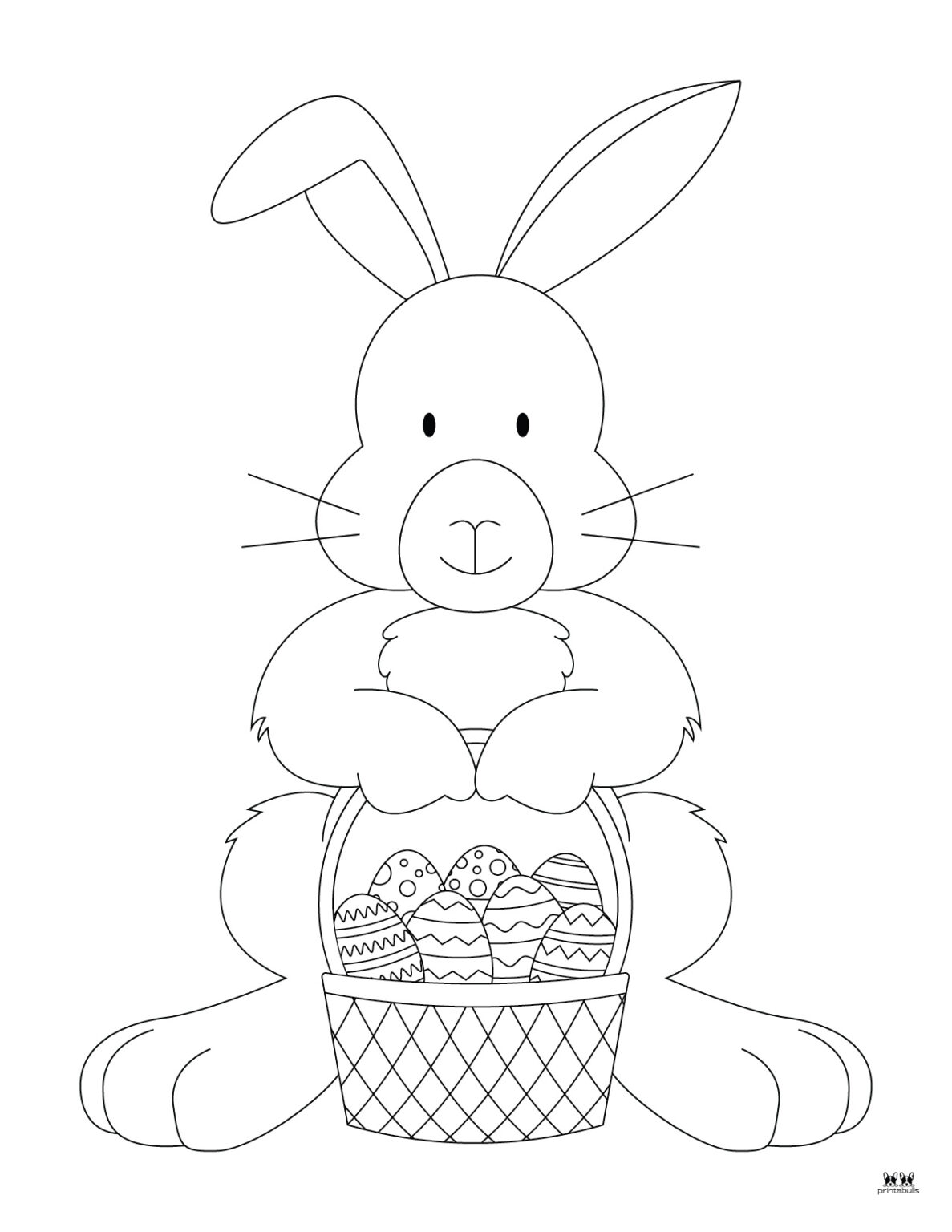 Easter Bunny Coloring Pages - 75 FREE Pages | Printabulls