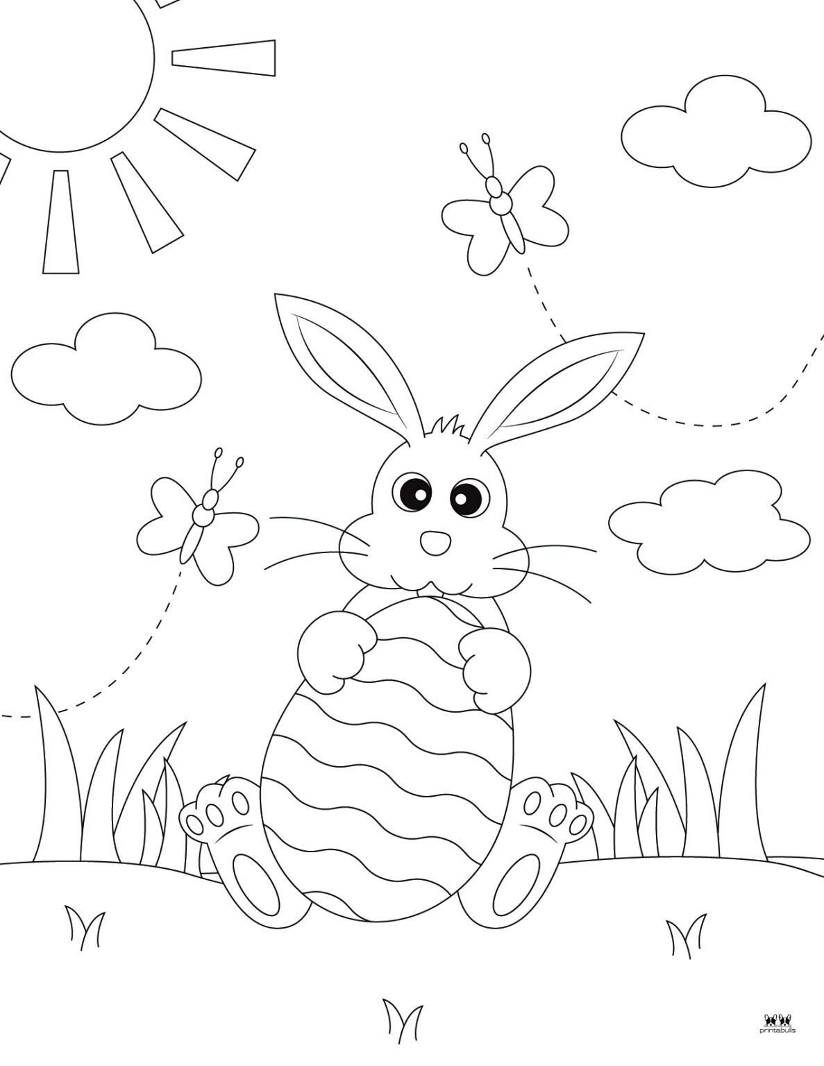 Easter Bunny Coloring Pages - 75 FREE Pages | Printabulls