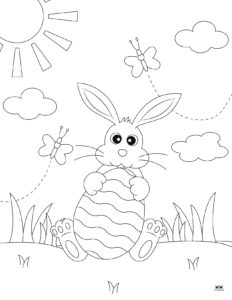 Easter Bunny Coloring Pages - 75 FREE Pages | Printabulls