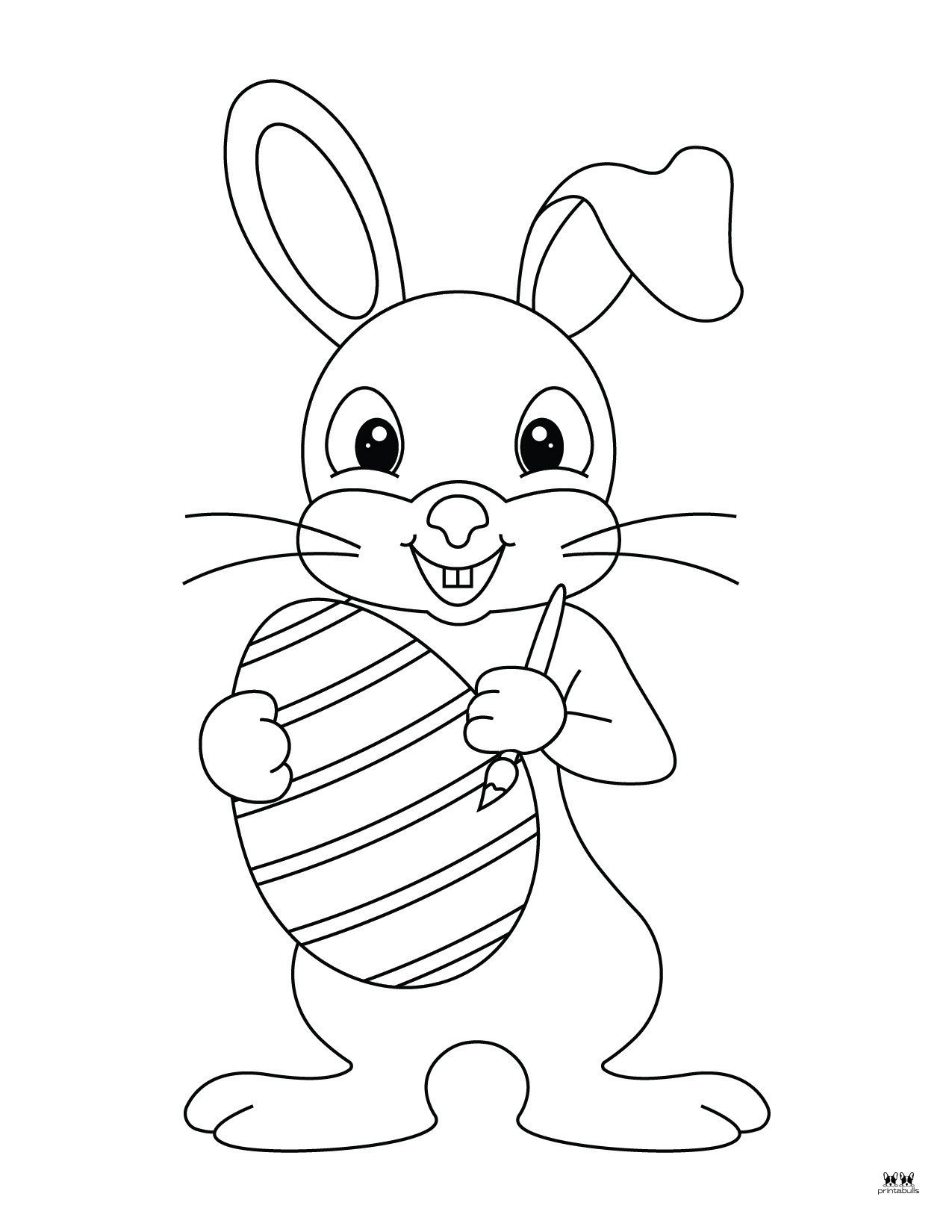 Easter Bunny Coloring Pages - 75 FREE Pages | Printabulls