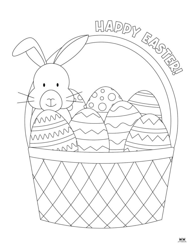 Easter Bunny Coloring Pages - 75 FREE Pages | Printabulls