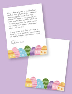 Easter Bunny Letters - 15 FREE Printable Letters | Printabulls