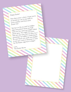 Easter Bunny Letters - 15 FREE Printable Letters | Printabulls