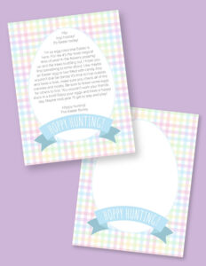 Easter Bunny Letters - 15 FREE Printable Letters | Printabulls