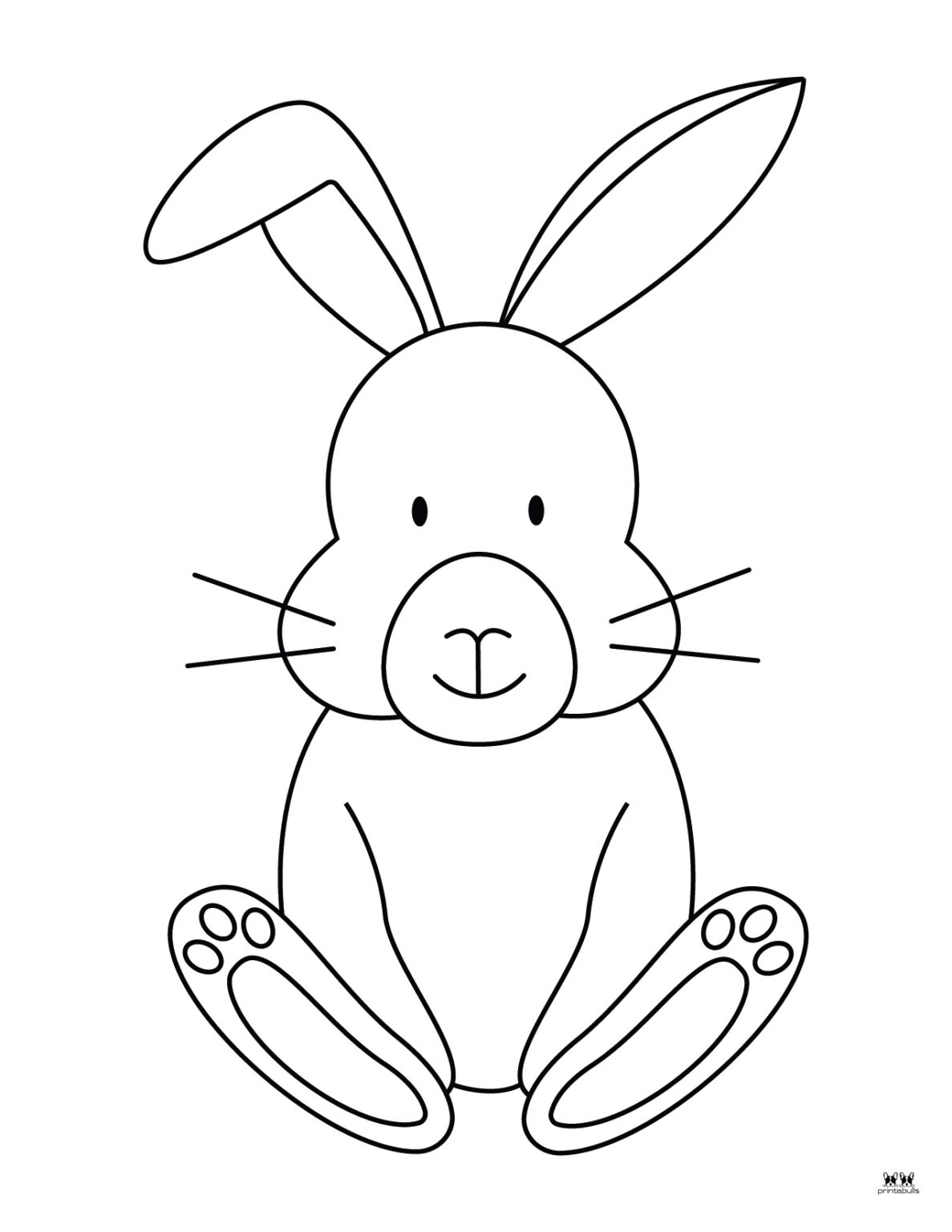 Easter Bunny Templates & Outlines - 53 FREE Pages | Printabulls