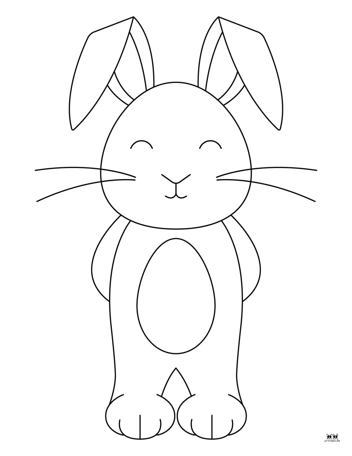 Easter Bunny Templates & Outlines - 53 FREE Pages | Printabulls