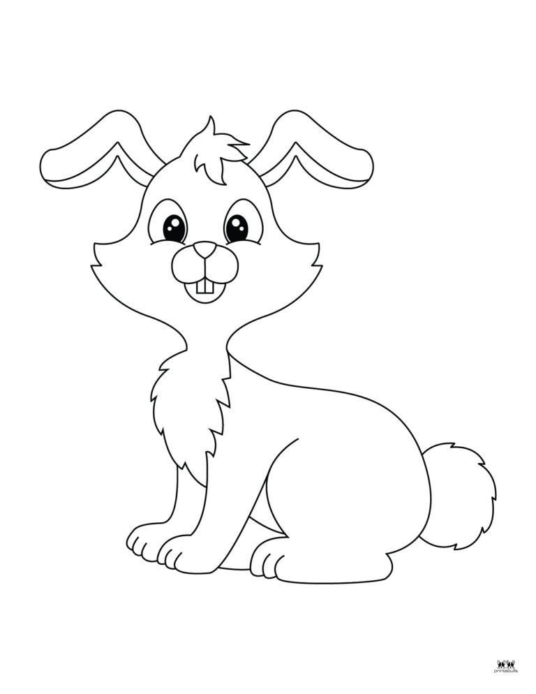 Easter Bunny Templates & Outlines - 53 FREE Pages | Printabulls