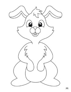 Easter Bunny Templates & Outlines - 53 FREE Pages | Printabulls