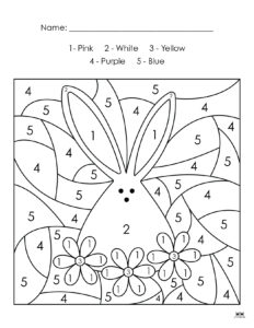 Easter Color By Number - 10 FREE Printable Pages - PrintaBulk