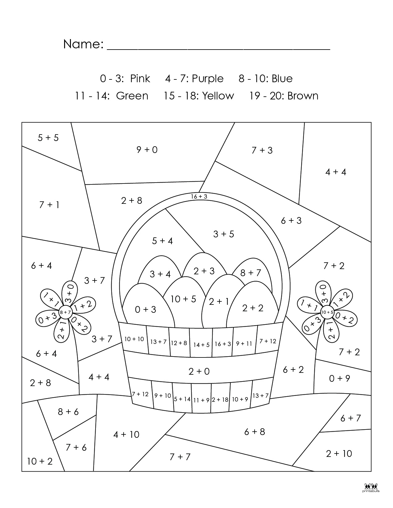 Easter Color By Number - 10 FREE Printable Pages | Printabulls