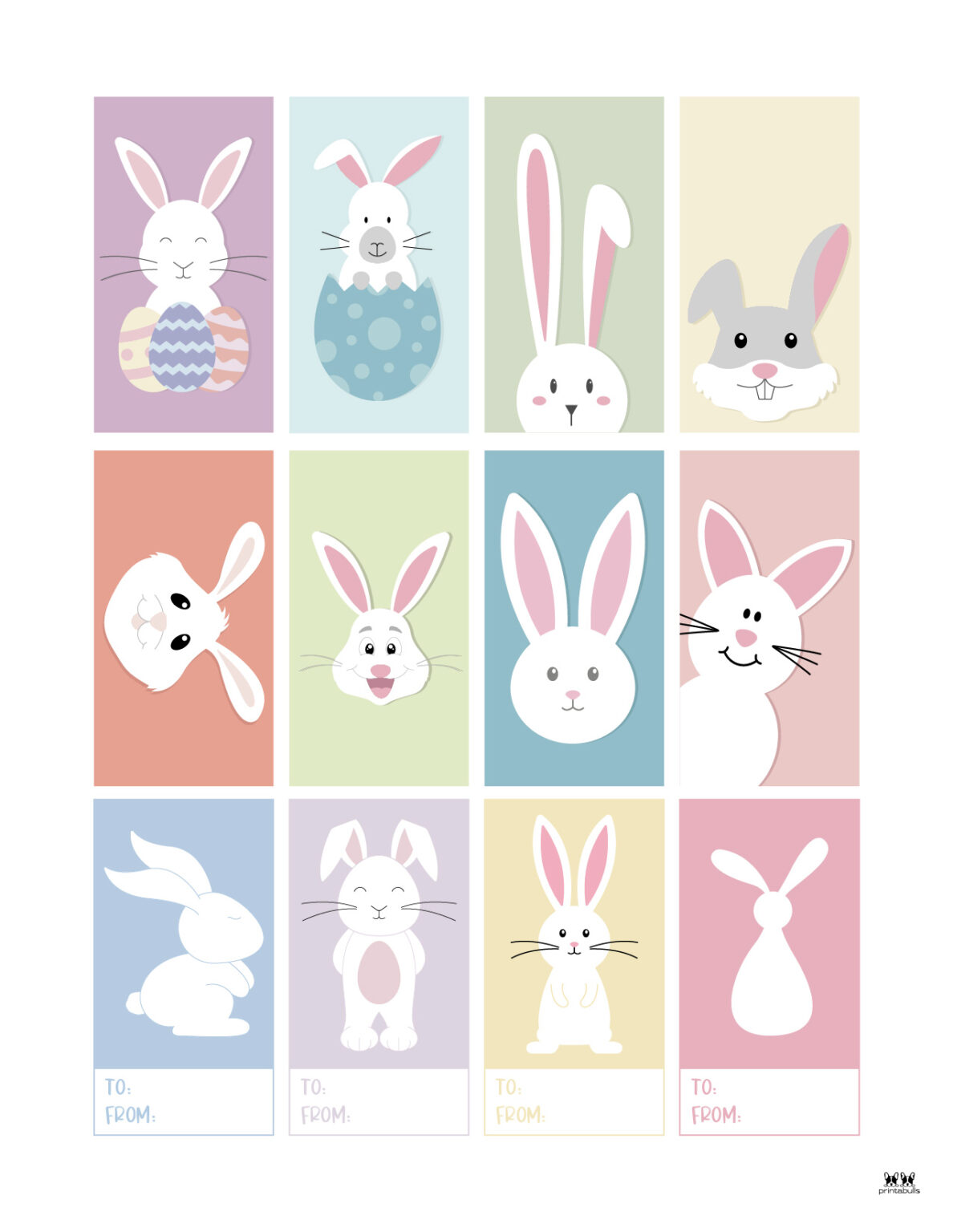 Easter Tags - 300 FREE Printable Gift Tags | Printabulls