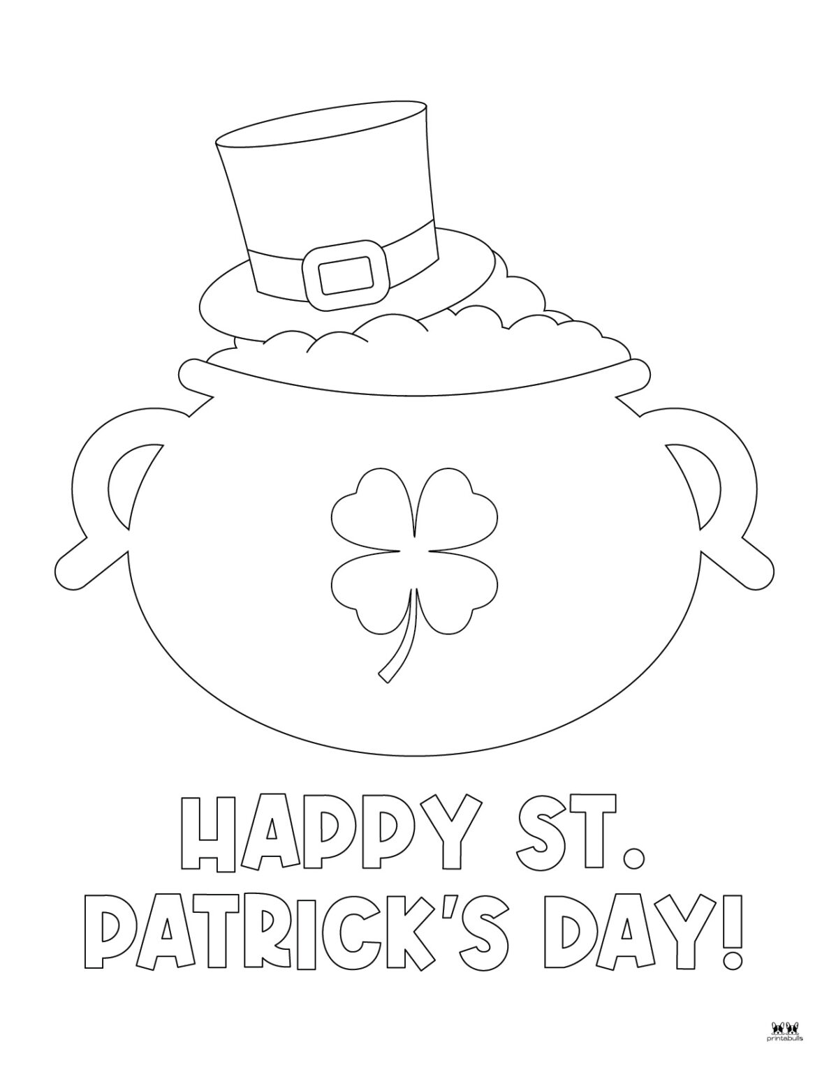 Happy St. Patrick's Day Coloring Pages - 15 Pages | Printabulls