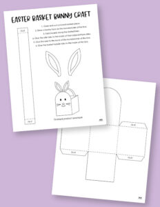 Easter Basket Templates - 25 FREE Printables | Printabulls