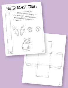 Easter Basket Templates - 25 FREE Printables - PrintaBulk