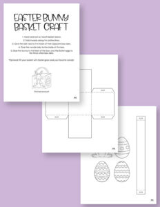 Easter Basket Templates - 25 FREE Printables | Printabulls