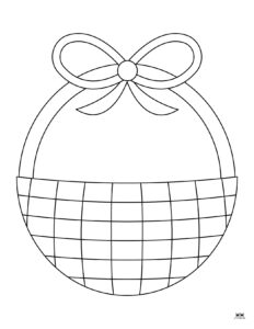 Easter Basket Templates - 25 FREE Printables | Printabulls