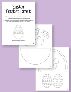 Easter Basket Templates - 25 FREE Printables | Printabulls