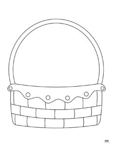 Easter Basket Templates - 25 FREE Printables - PrintaBulk